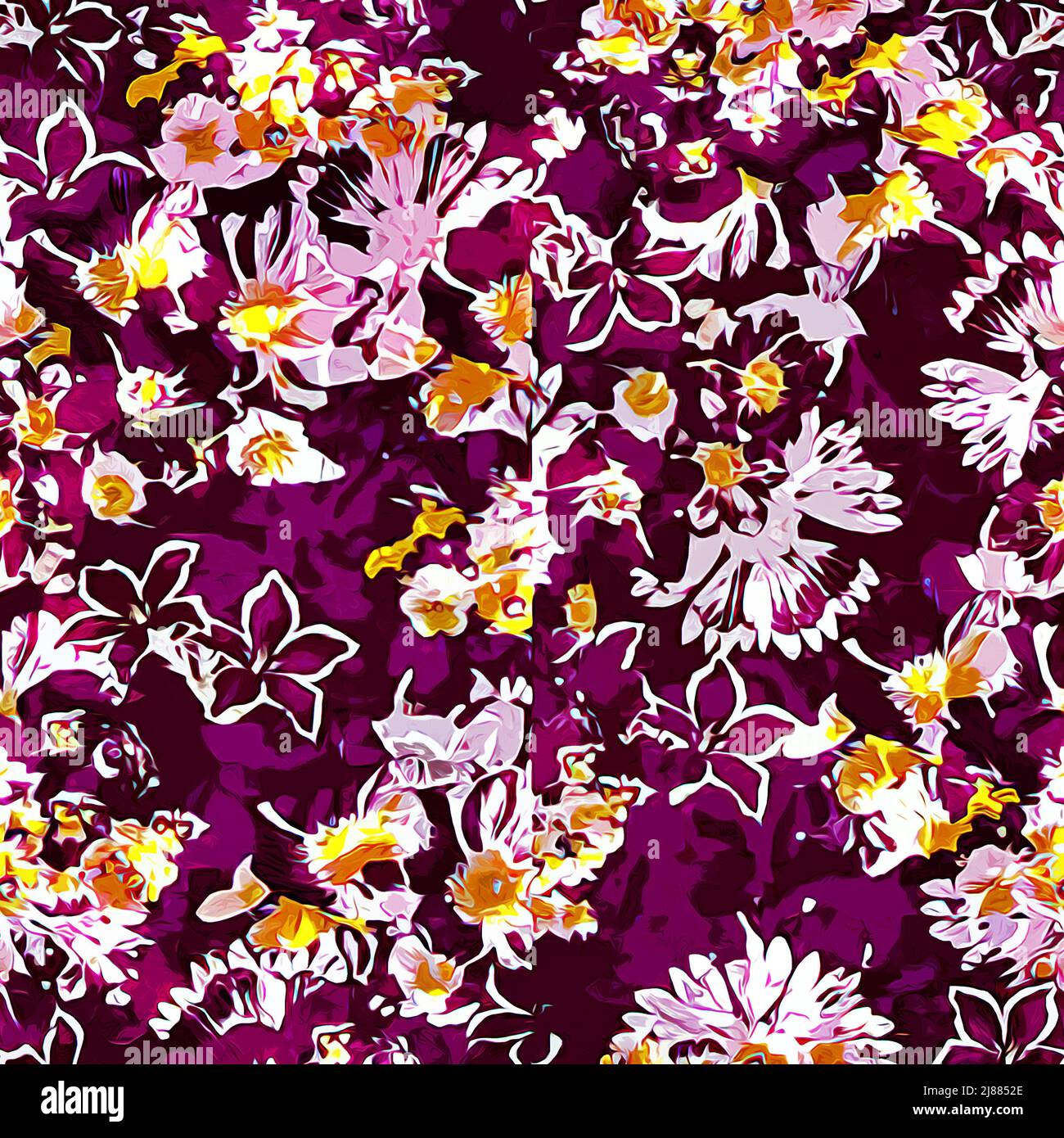 Textile and wallpaper patterns. A printable digital illustration work ...