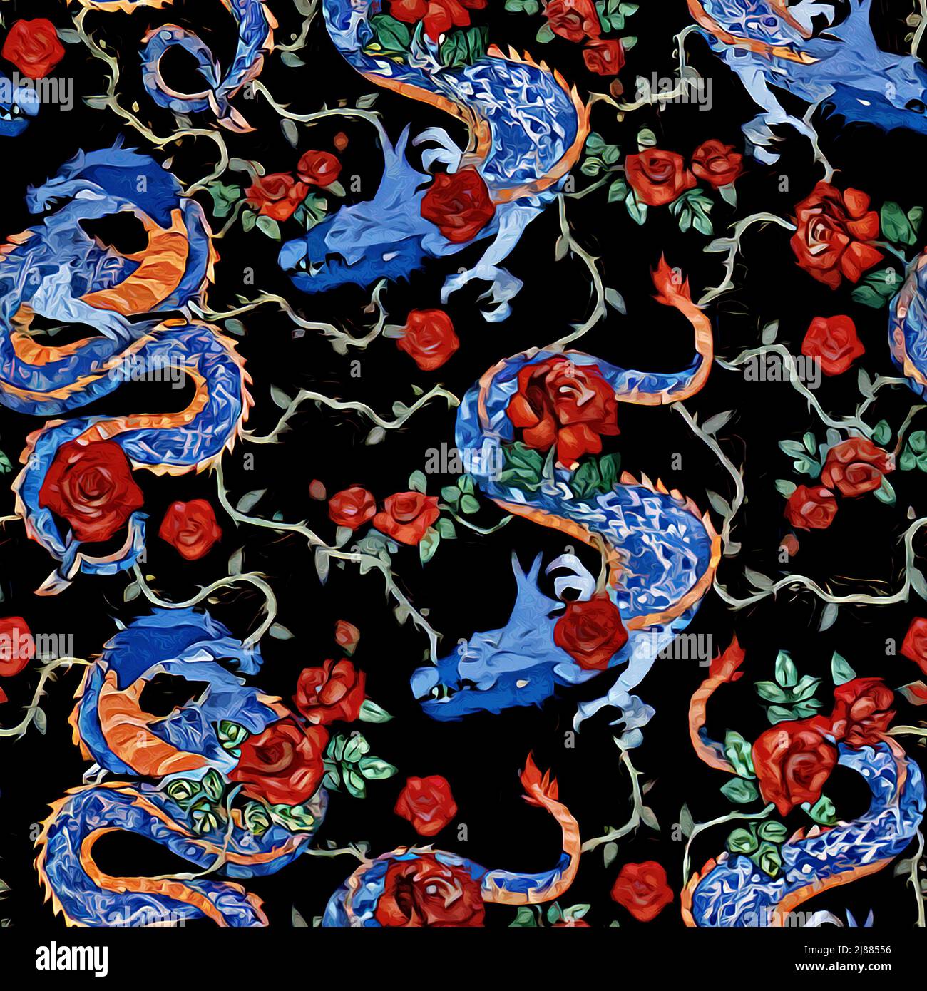 Textile and wallpaper patterns. A printable digital illustration work ...