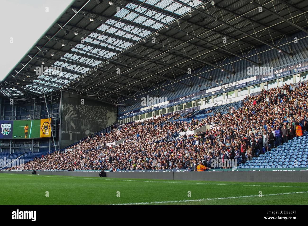 Wolverhampton wanderers and west bromwich albion fans during the game ...