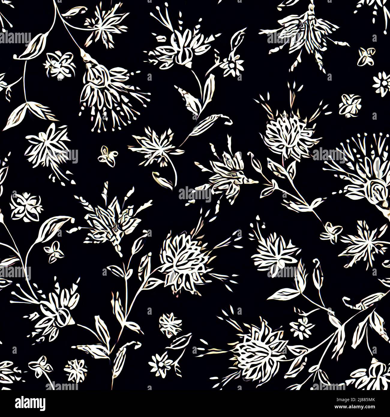 Textile and wallpaper patterns. A printable digital illustration work ...