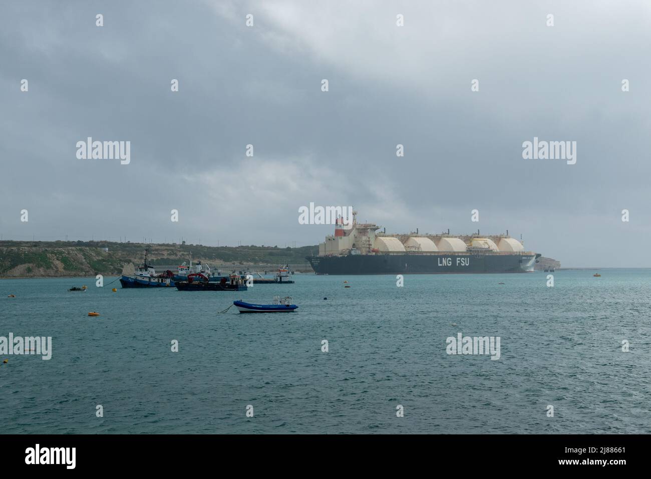 The Delimara LNG terminal in Malta is based in a FSU vessel and a ...