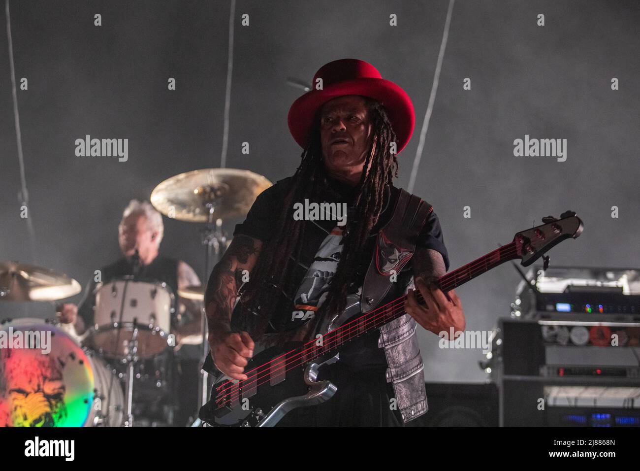 May. 13th 2022. Zagreb, Croatia - Cass Lewis bass player from the group ...