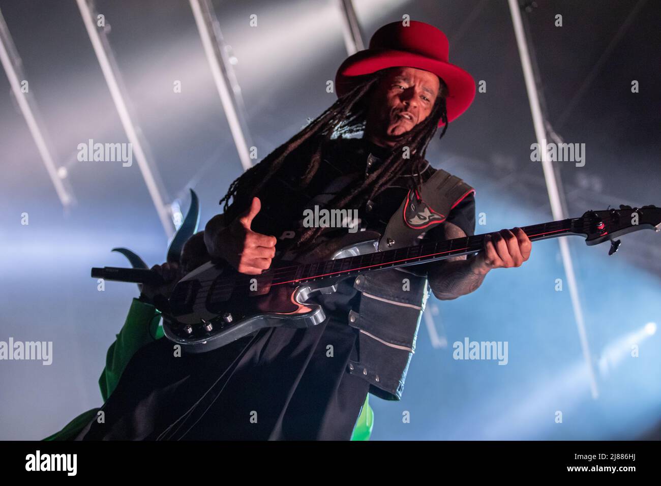 May. 13th 2022. Zagreb, Croatia - Cass Lewis bass player from the group ...
