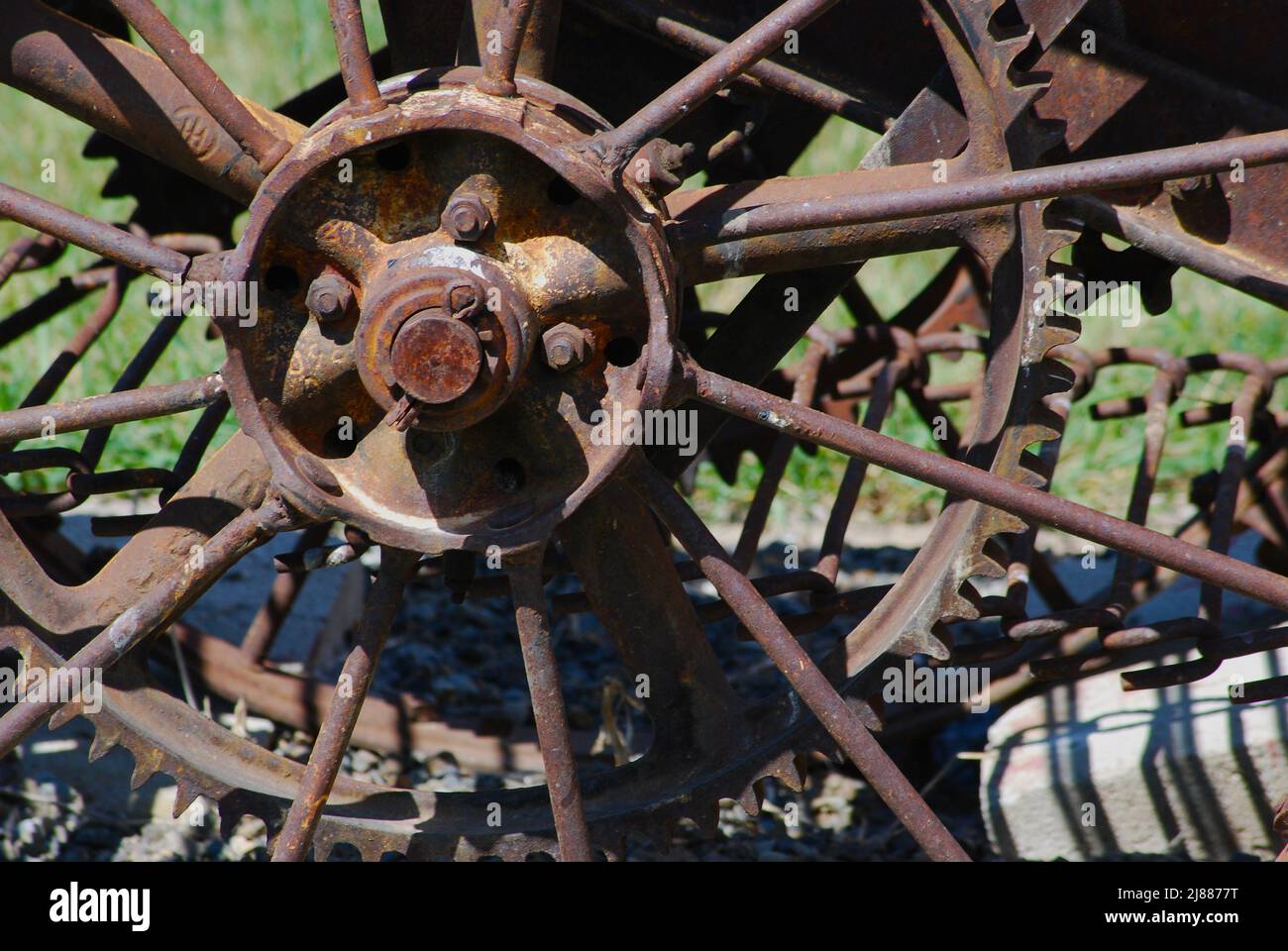 Old Farm Machines at the Historic Farm and Homestead at Olmstead Place ...