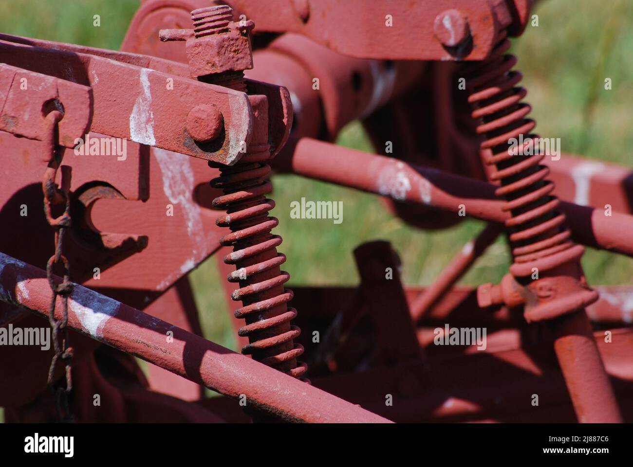 Old Farm Machines at the Historic Farm and Homestead at Olmstead Place ...