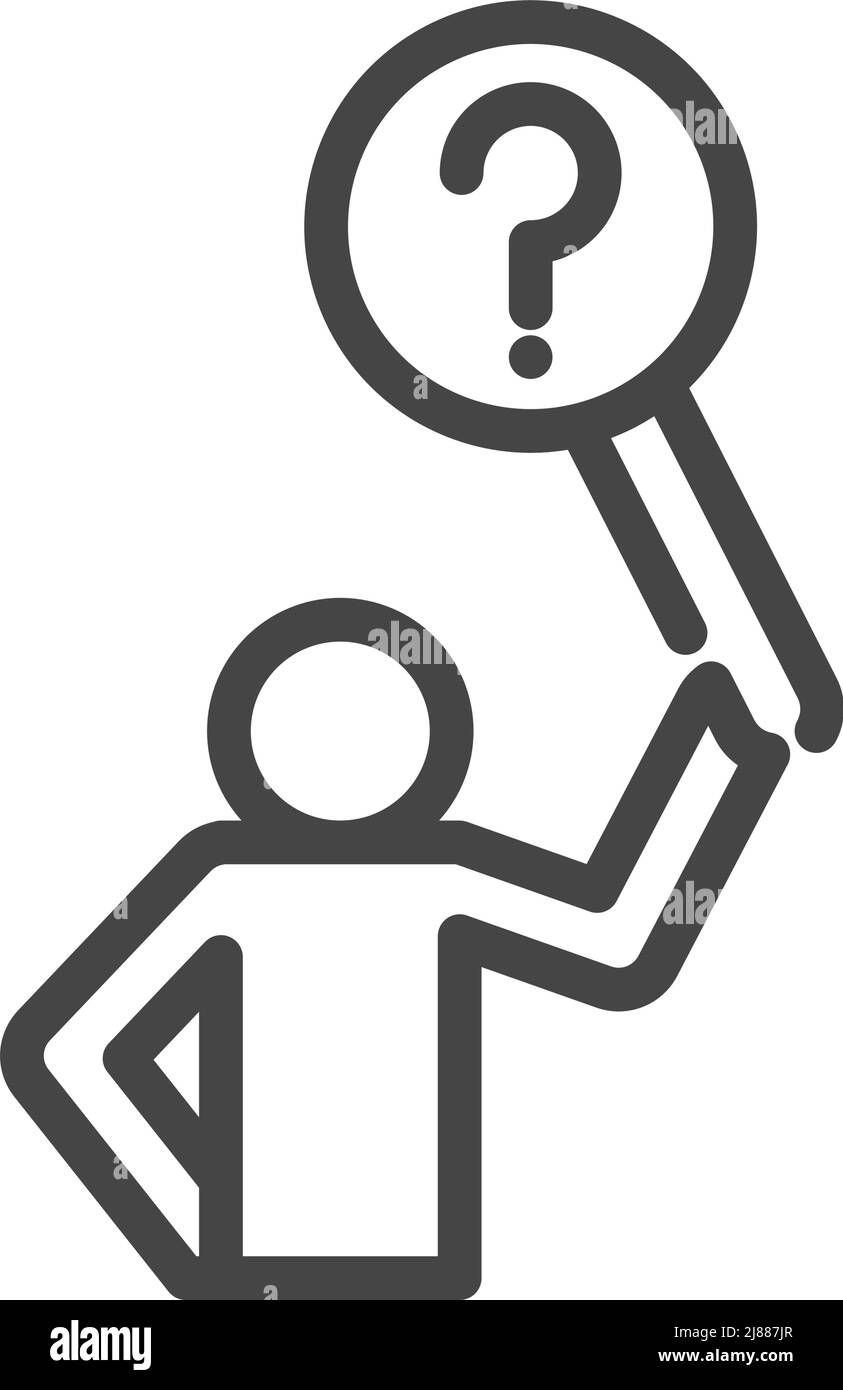 pictogram man with magnifying glass Stock Vector Image & Art - Alamy