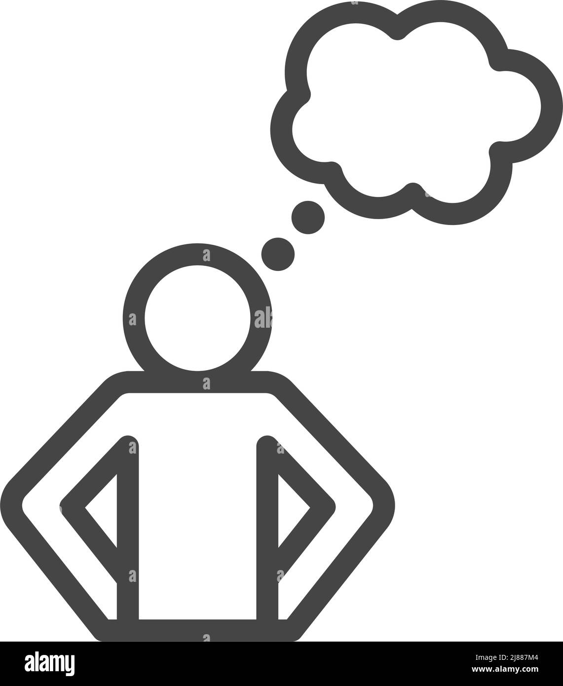 man thinking design Stock Vector Image & Art - Alamy