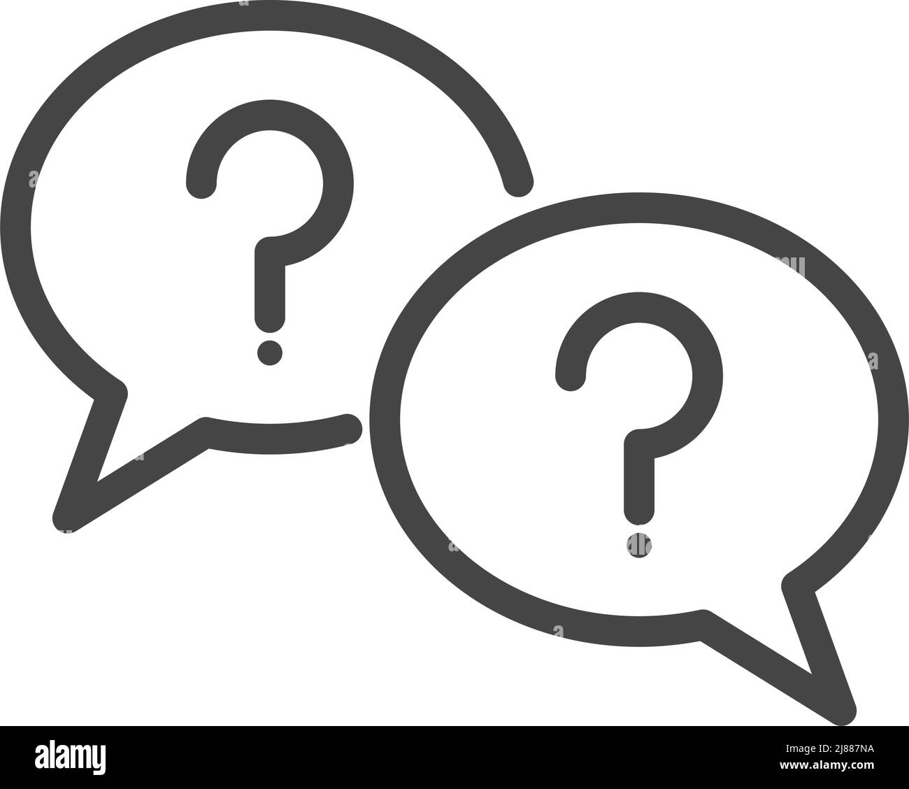 question speech bubbles Stock Vector Image & Art - Alamy