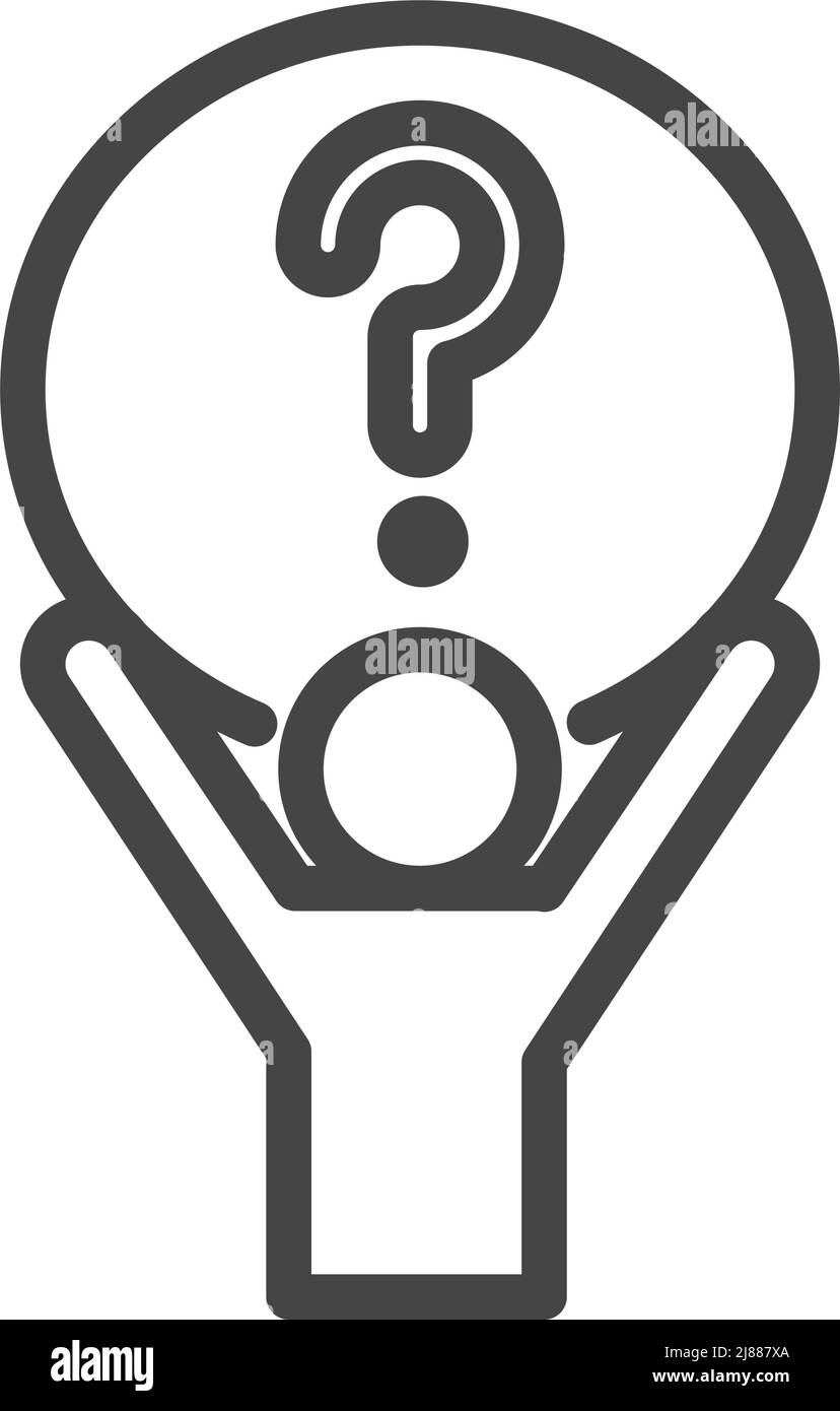 question mark and man Stock Vector Image & Art - Alamy