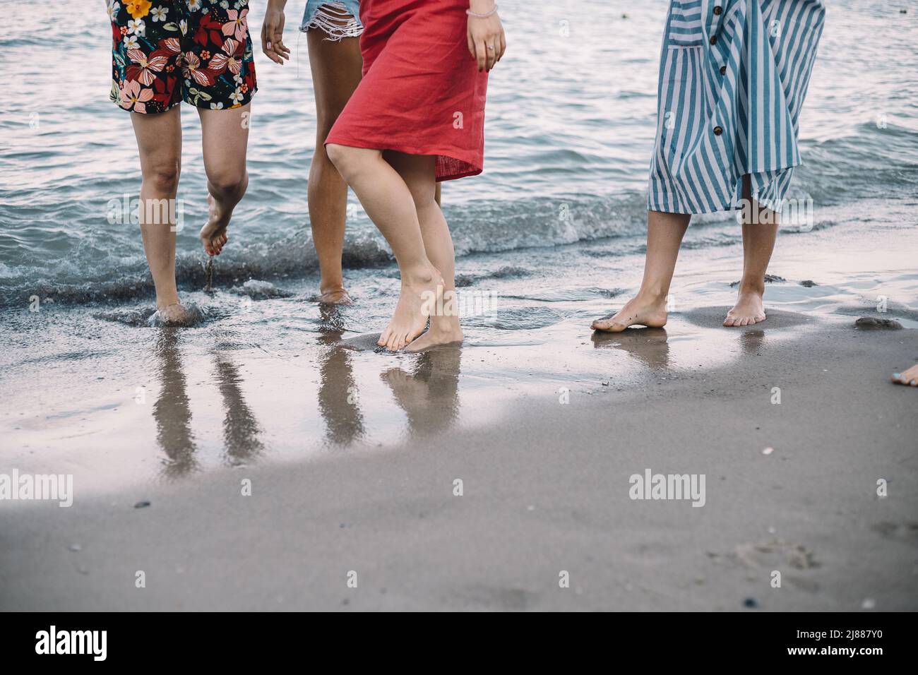 Attractive legs girl in bikini hi-res stock photography and images - Alamy
