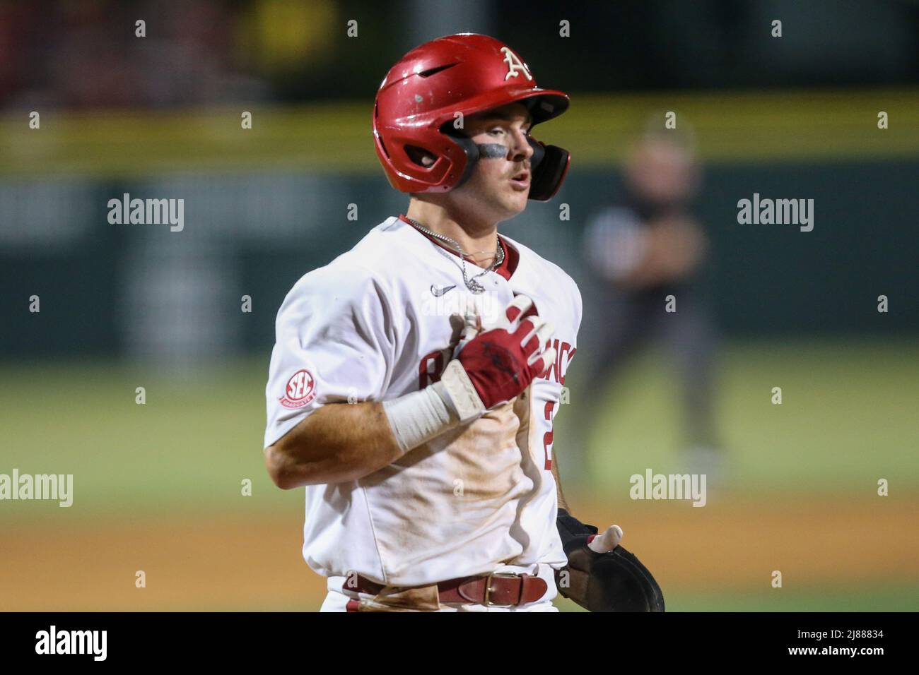 Arkansas, USA. 13th May, 2022. May 13, 2022: Braydon Webb #24 Arkansas ...