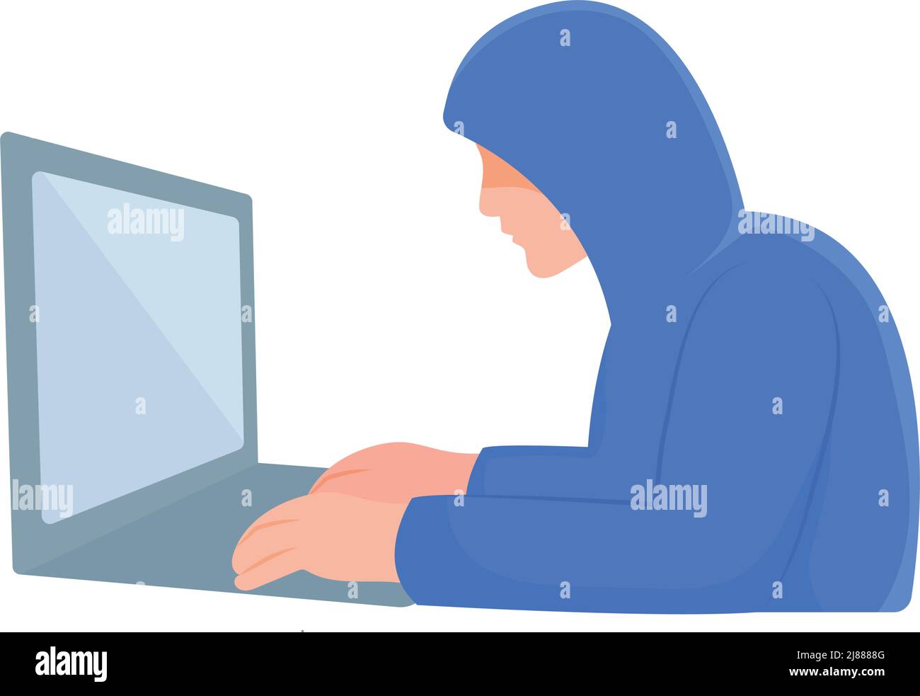 hacker with laptop computer design Stock Vector Image & Art - Alamy