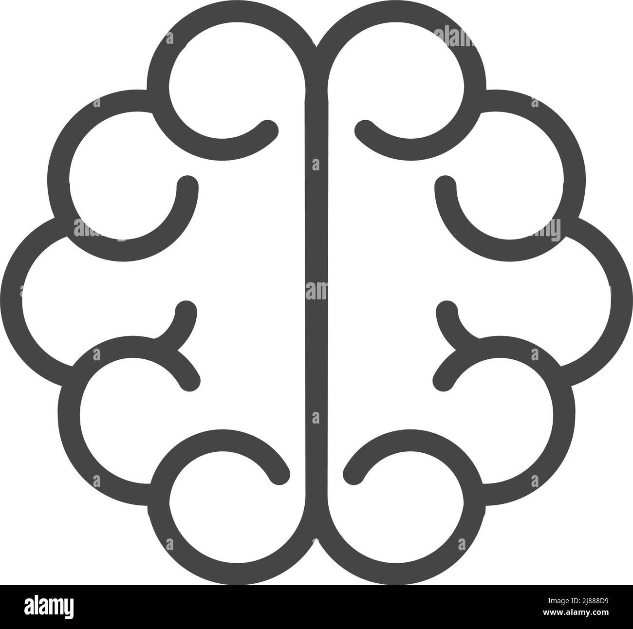human brain icon Stock Vector Image & Art - Alamy