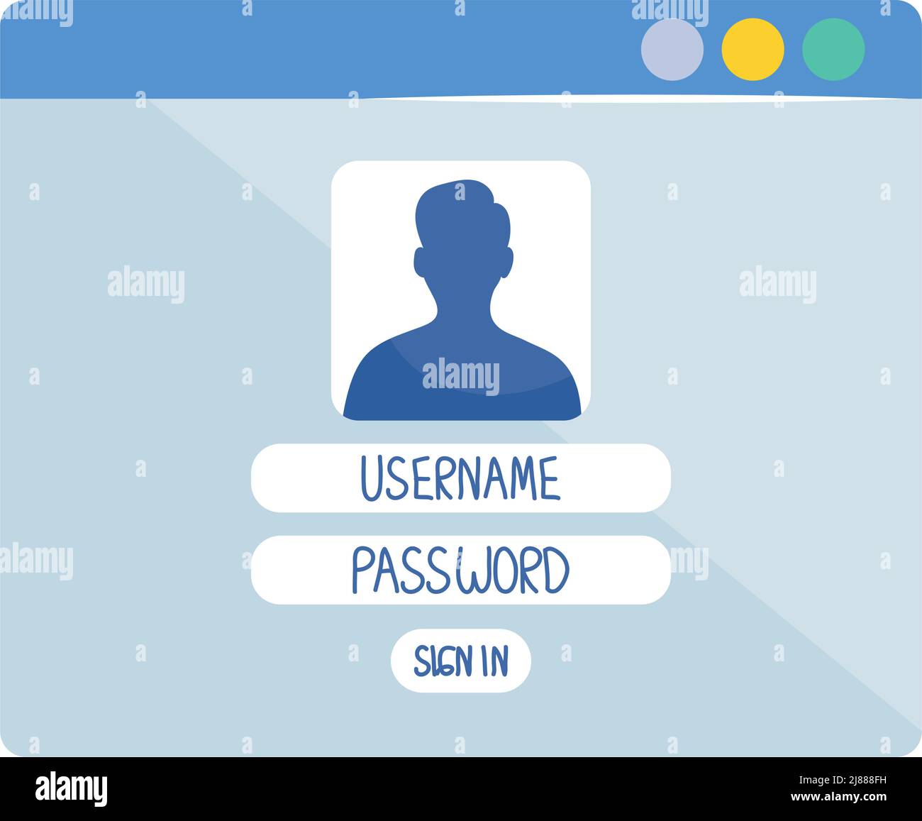 window with password Stock Vector Image & Art - Alamy