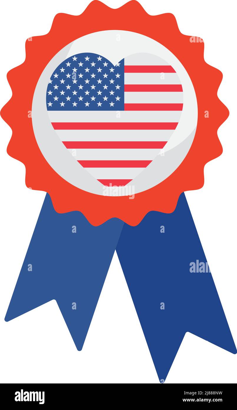 award ribbon with usa flag Stock Vector Image & Art - Alamy