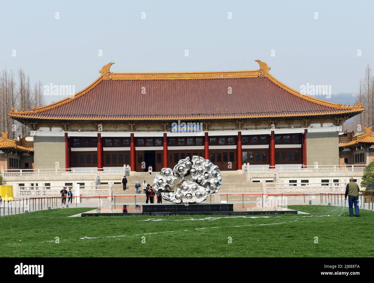 The main building of the Nanjing museum in Nanjing, China Stock Photo ...