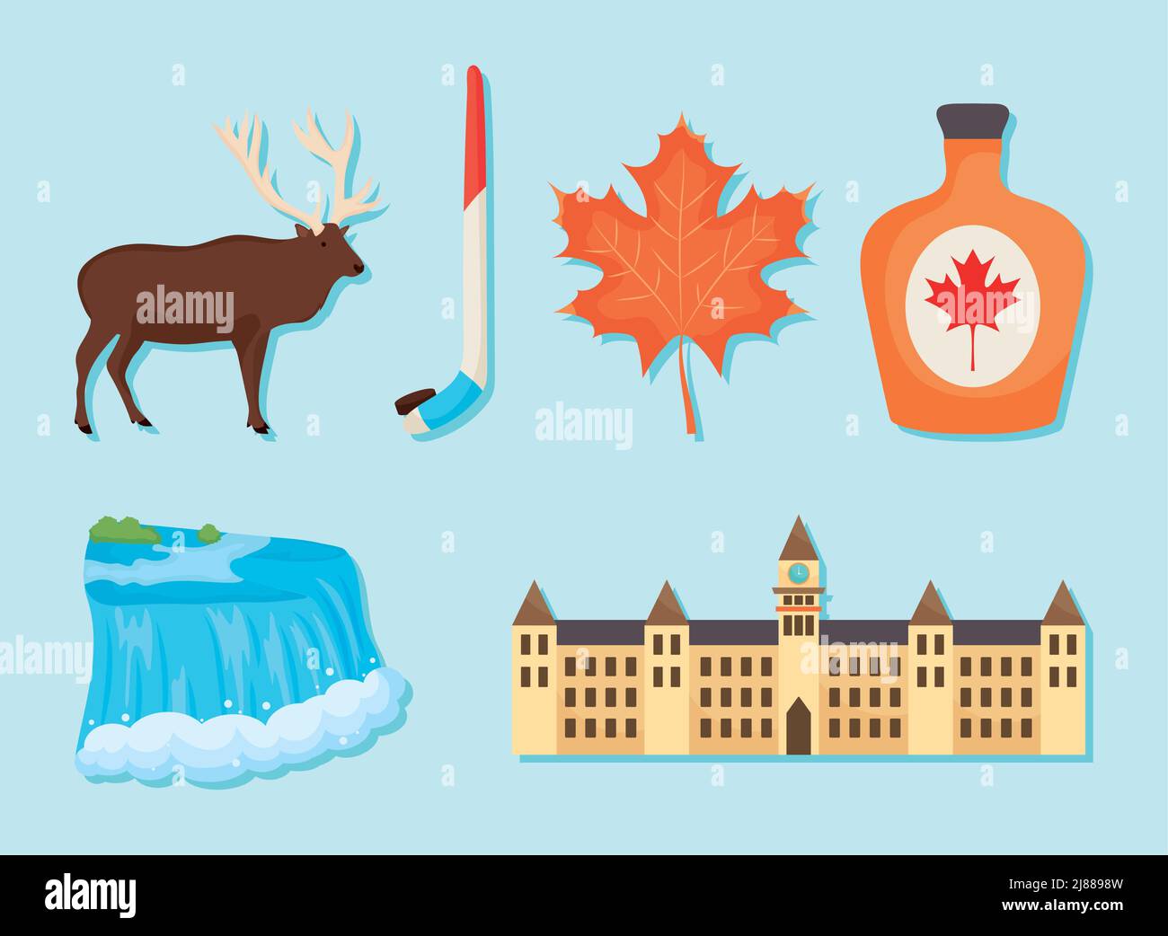 canada icon set Stock Vector Image & Art - Alamy