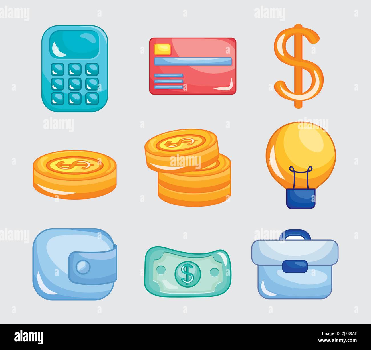 money icon collection Stock Vector Image & Art - Alamy