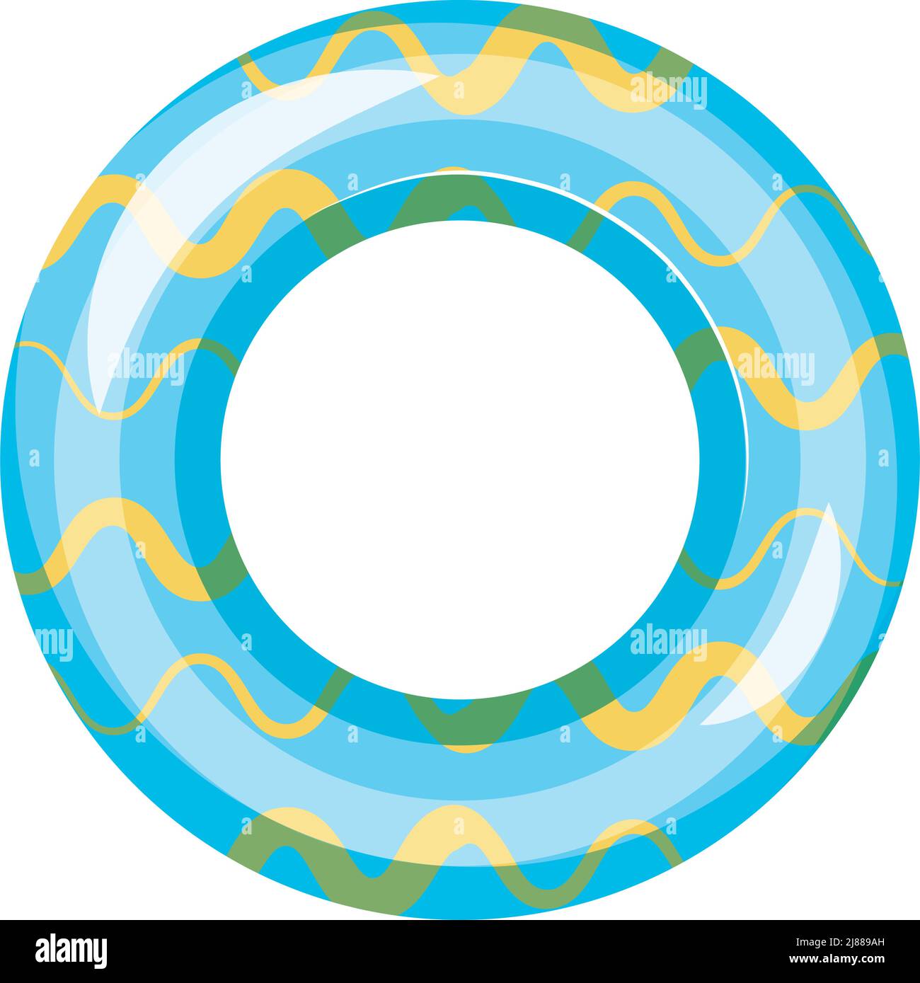blue pool ring float Stock Vector Image & Art - Alamy