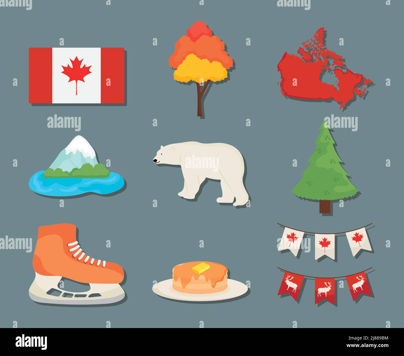 canada icon collection Stock Vector Image & Art - Alamy