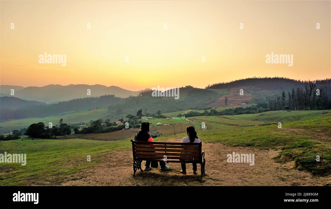 Ooty,Tamilnadu,India-April 30 2022: Tourists enjoying the Beautiful ...