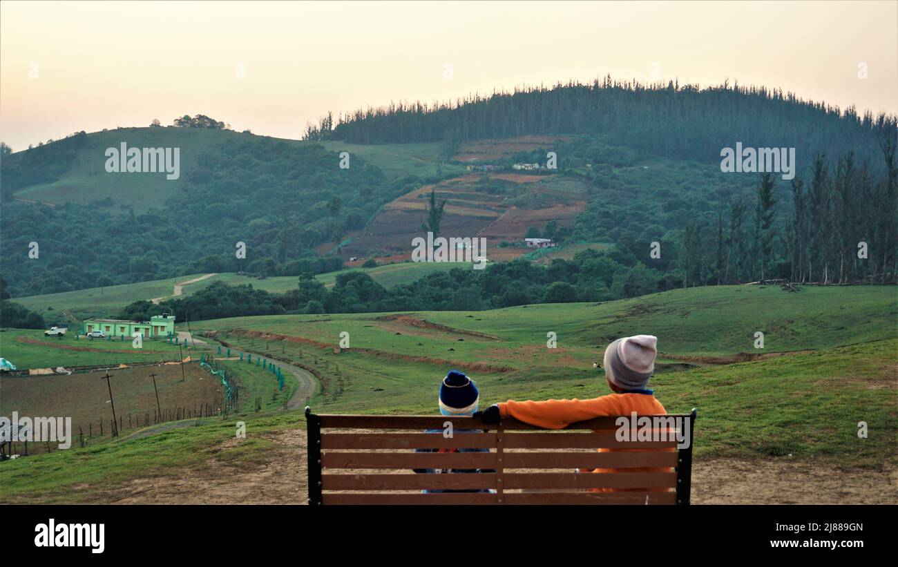 Ooty,Tamilnadu,India-April 30 2022: Tourists enjoying the Beautiful ...