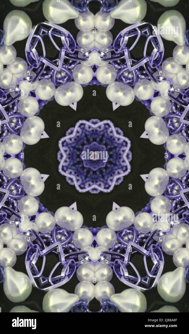 Abstract Golden mandala Pattern, coming from a fractal design. Esoteric seamless background ...