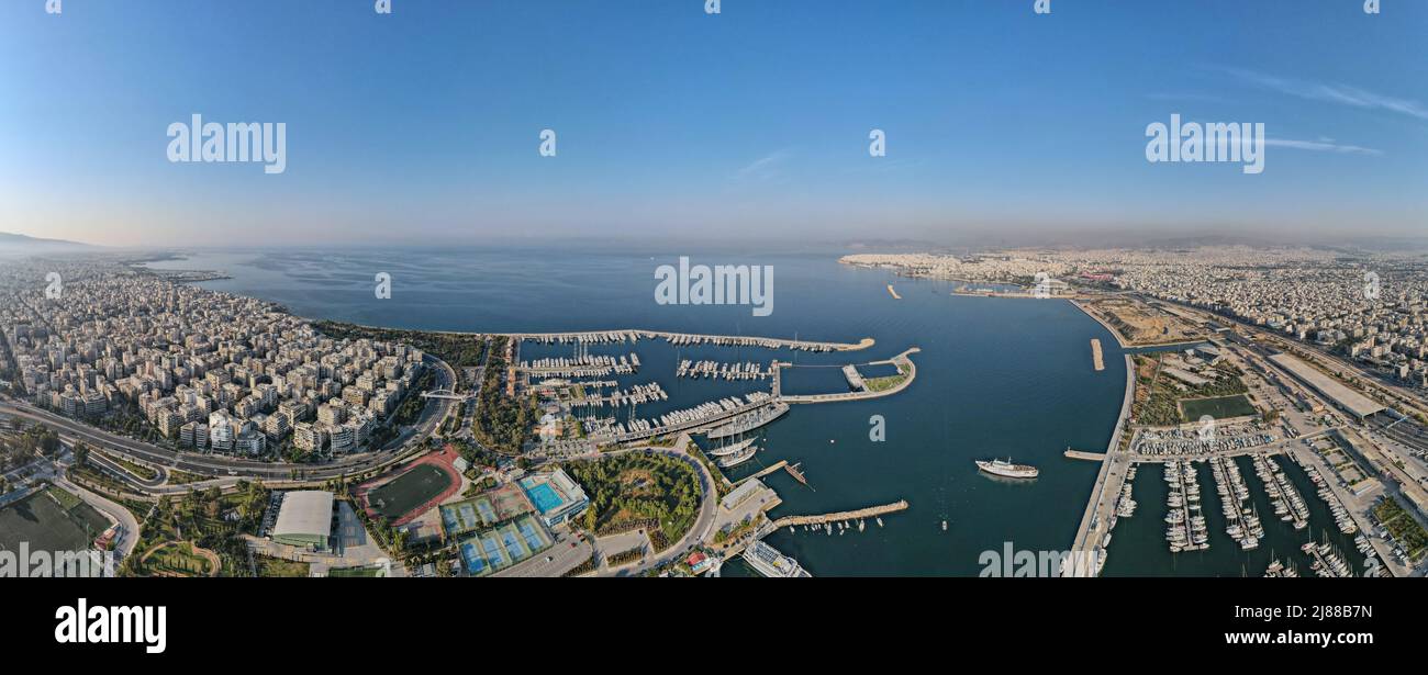 Marina floisvou and the surroundings,Palaio Faliro,Athens,Greece Stock ...