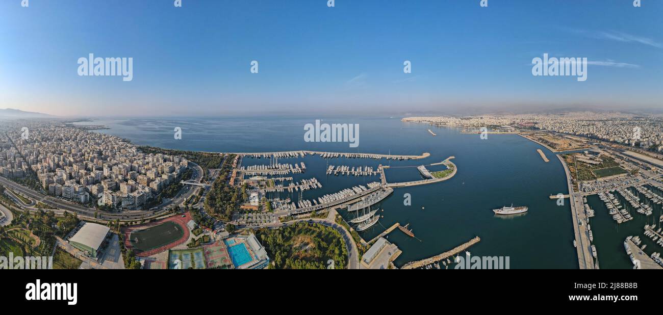 Marina floisvou and the surroundings,Palaio Faliro,Athens,Greece Stock ...