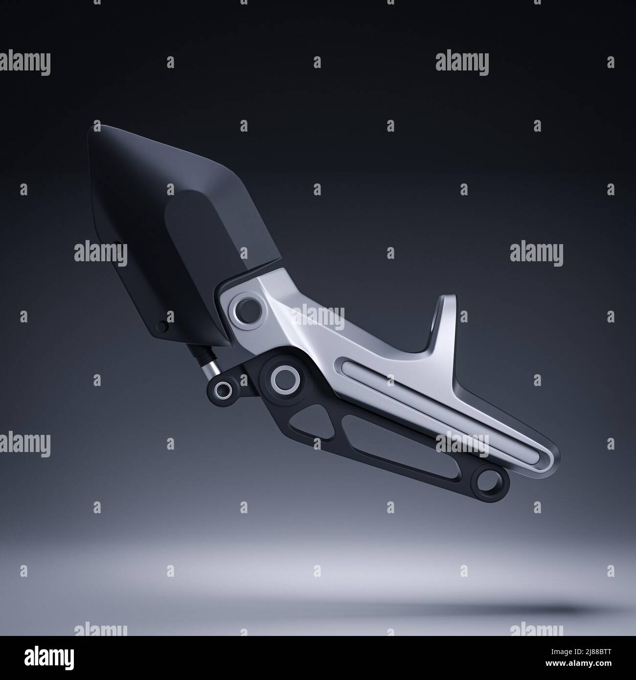 3d render of sci fi mechanical industrial robot arm concept product ...