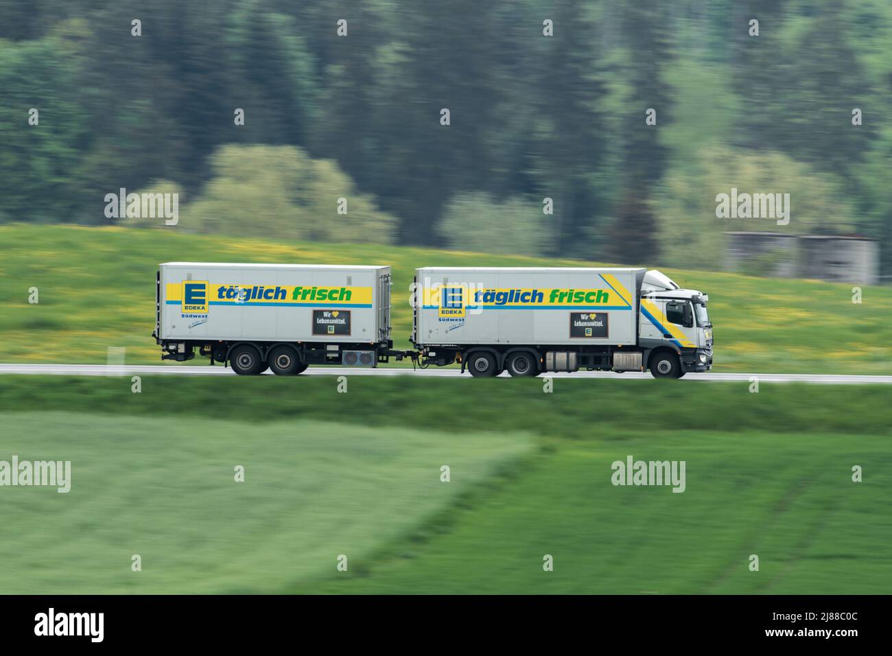 Edeka truck hi-res stock photography and images - Alamy