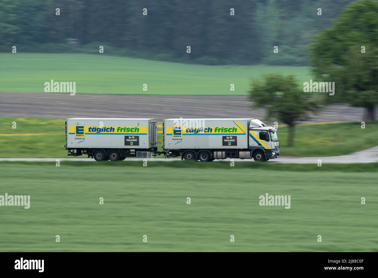 Edeka truck hi-res stock photography and images - Alamy