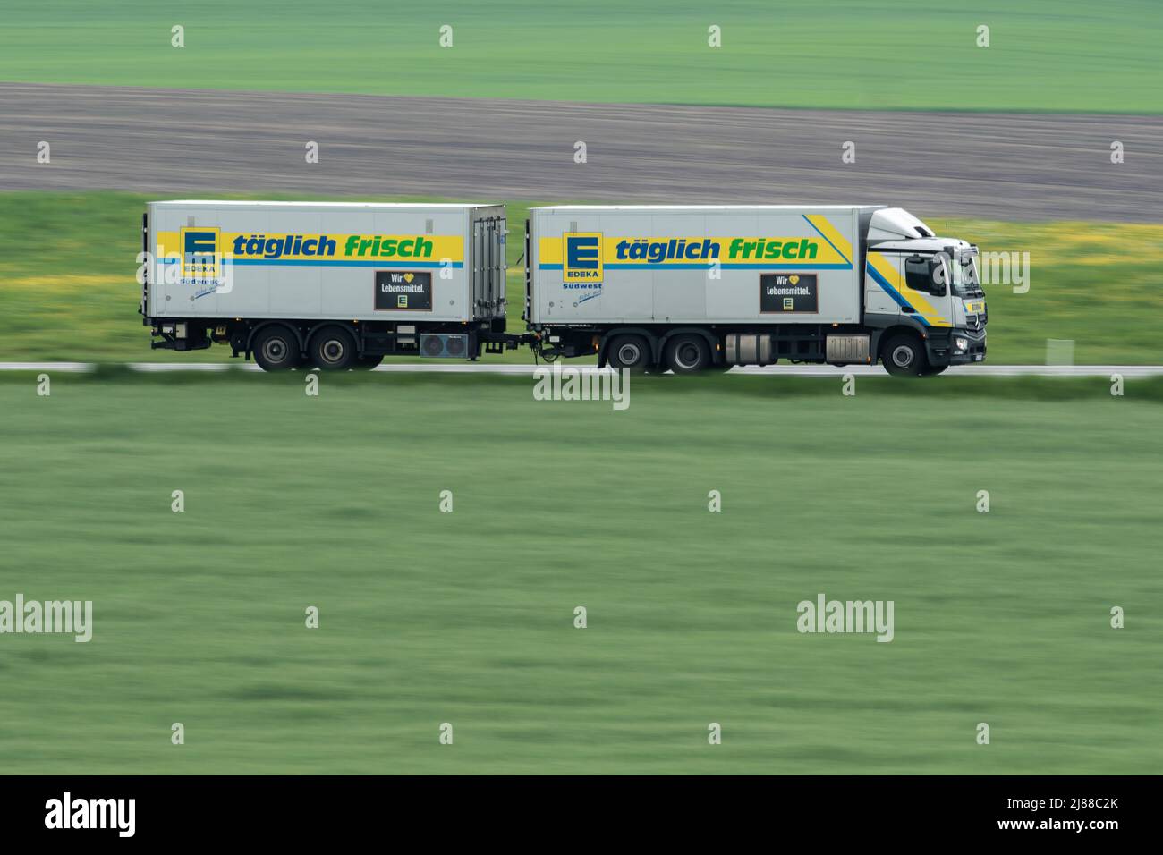 Edeka truck hi-res stock photography and images - Alamy