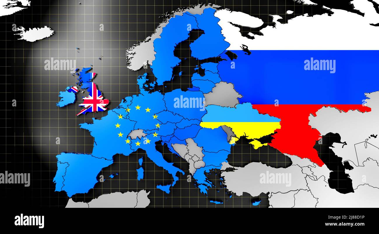 British invasion map hi-res stock photography and images - Alamy