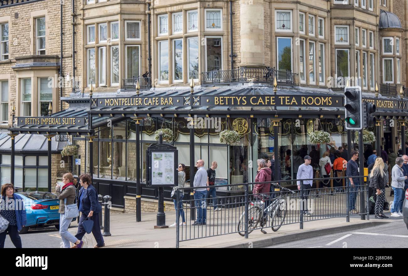 the famous bettys tea rooms in the spa town of harrogate yorkshire ...