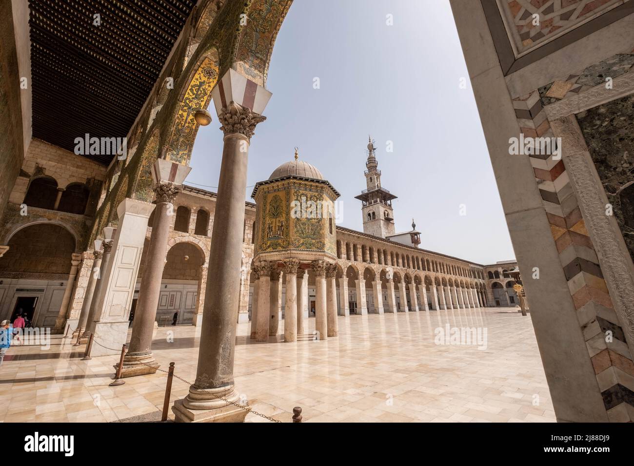 Damascus, Syria -May, 2022: The Umayyad Mosque, also known as the Great ...