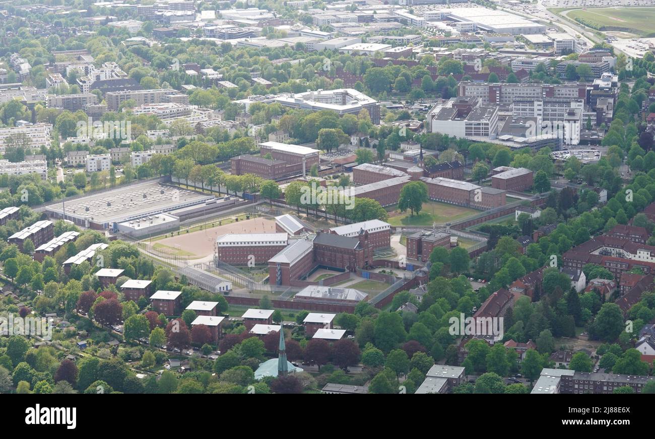 11 May 2022, Hamburg: View of the Fuhlsbüttel correctional facility ...