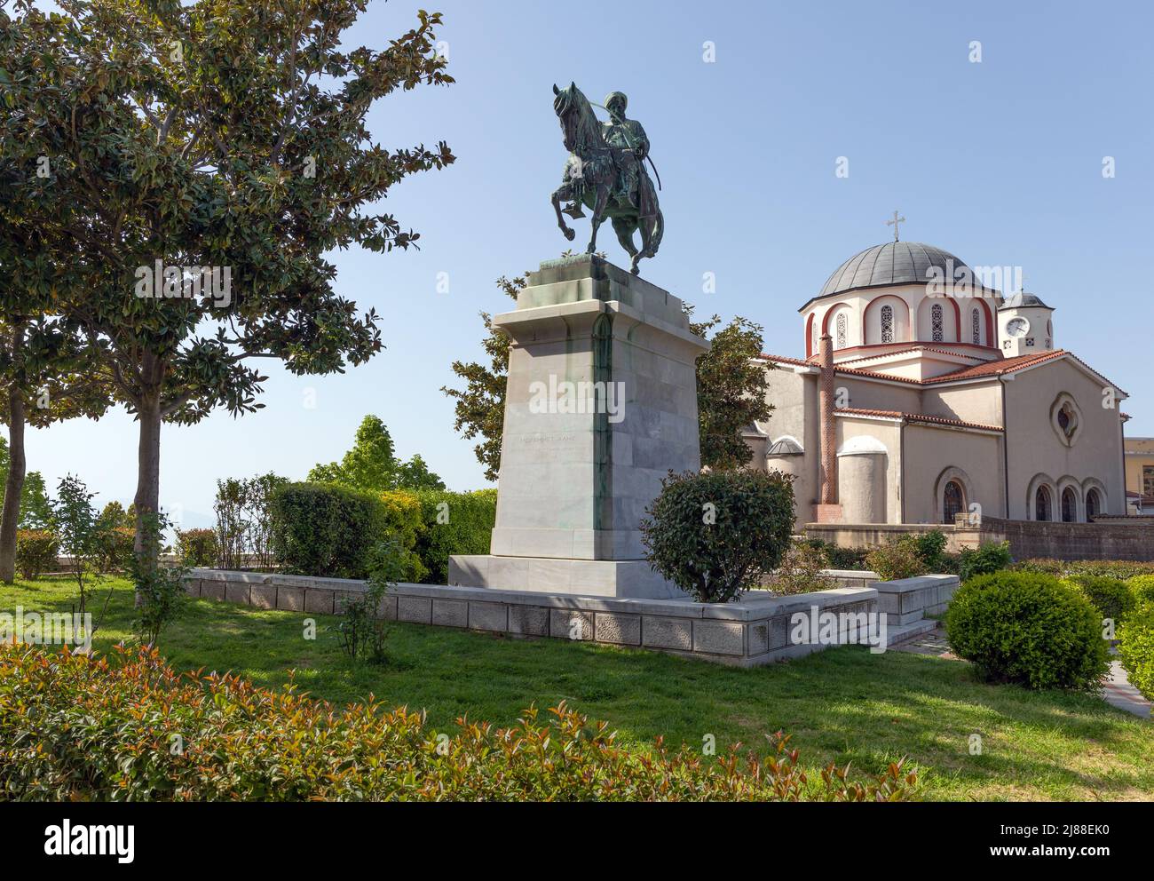 The statue of Muhammad Ali founder of modern Egypt in the city of ...