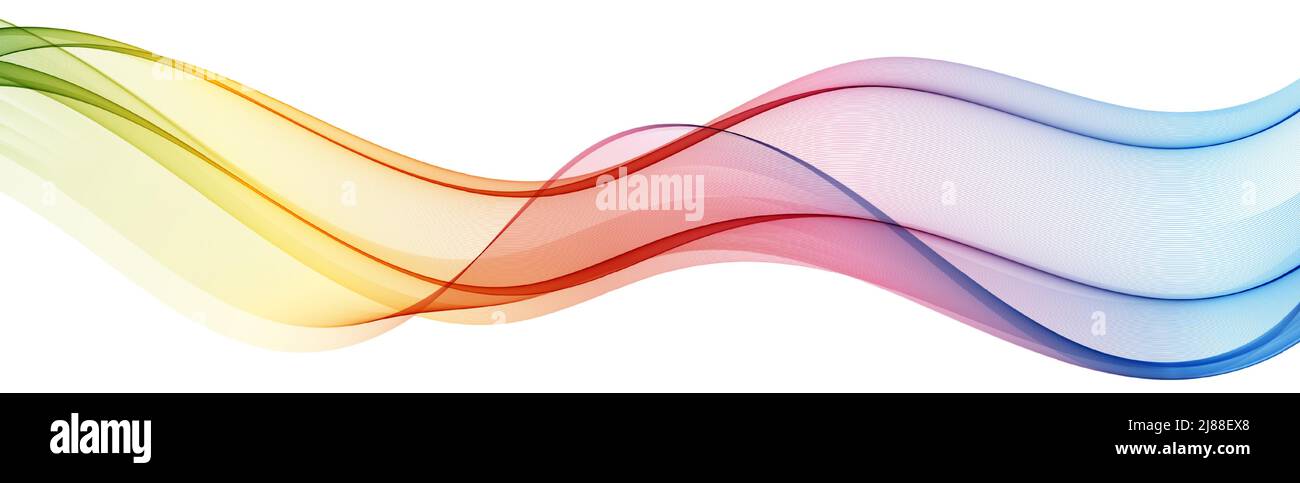 Transparent wave,smoky structure.Abstract background of multicolored ...