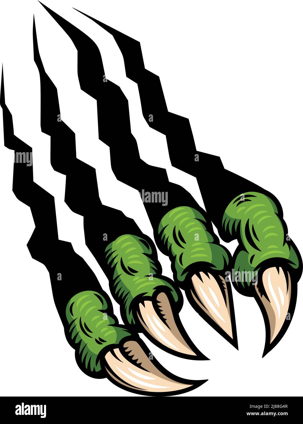 Green Claws Ripping