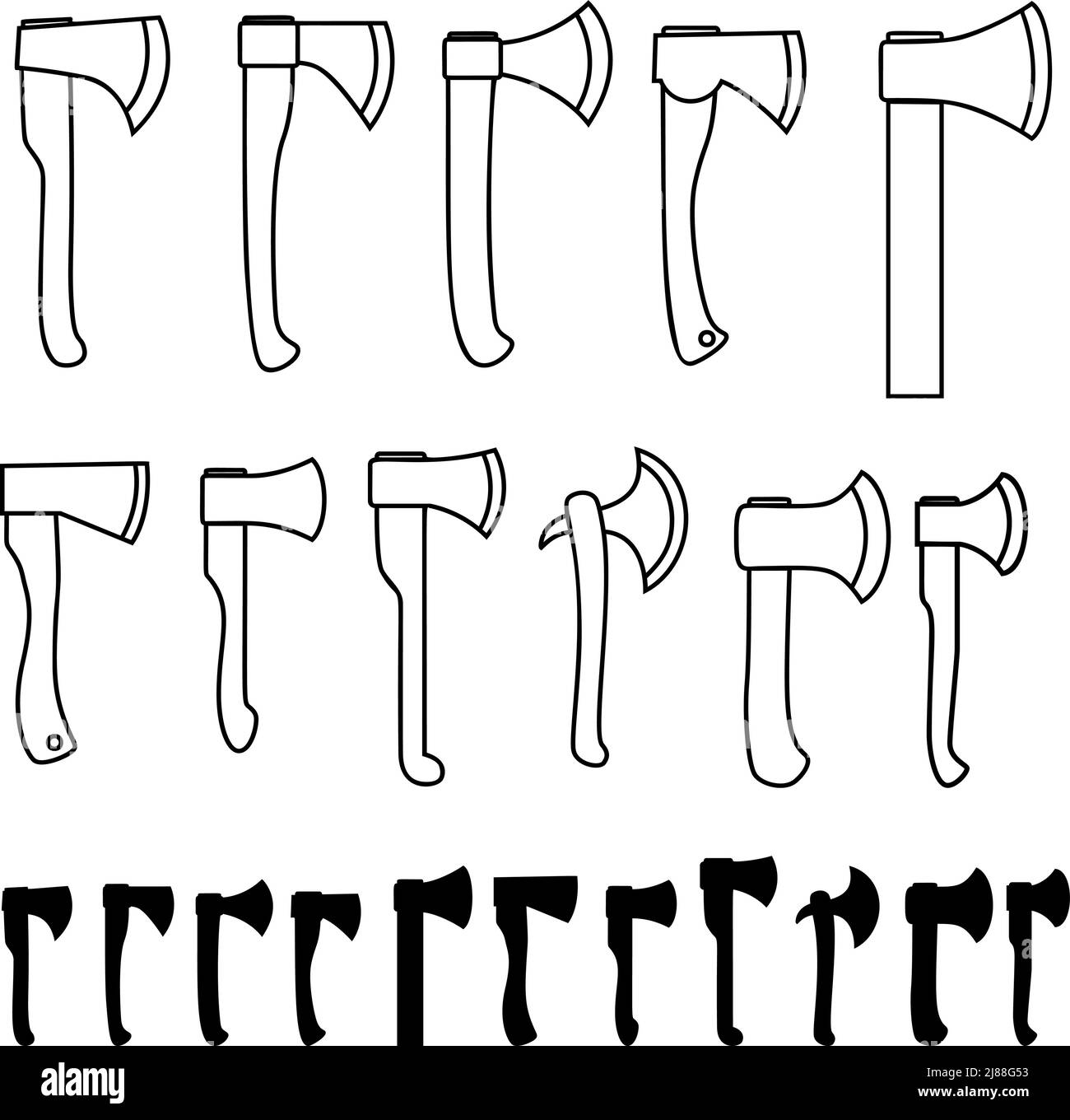 Big axe Stock Vector Images - Alamy