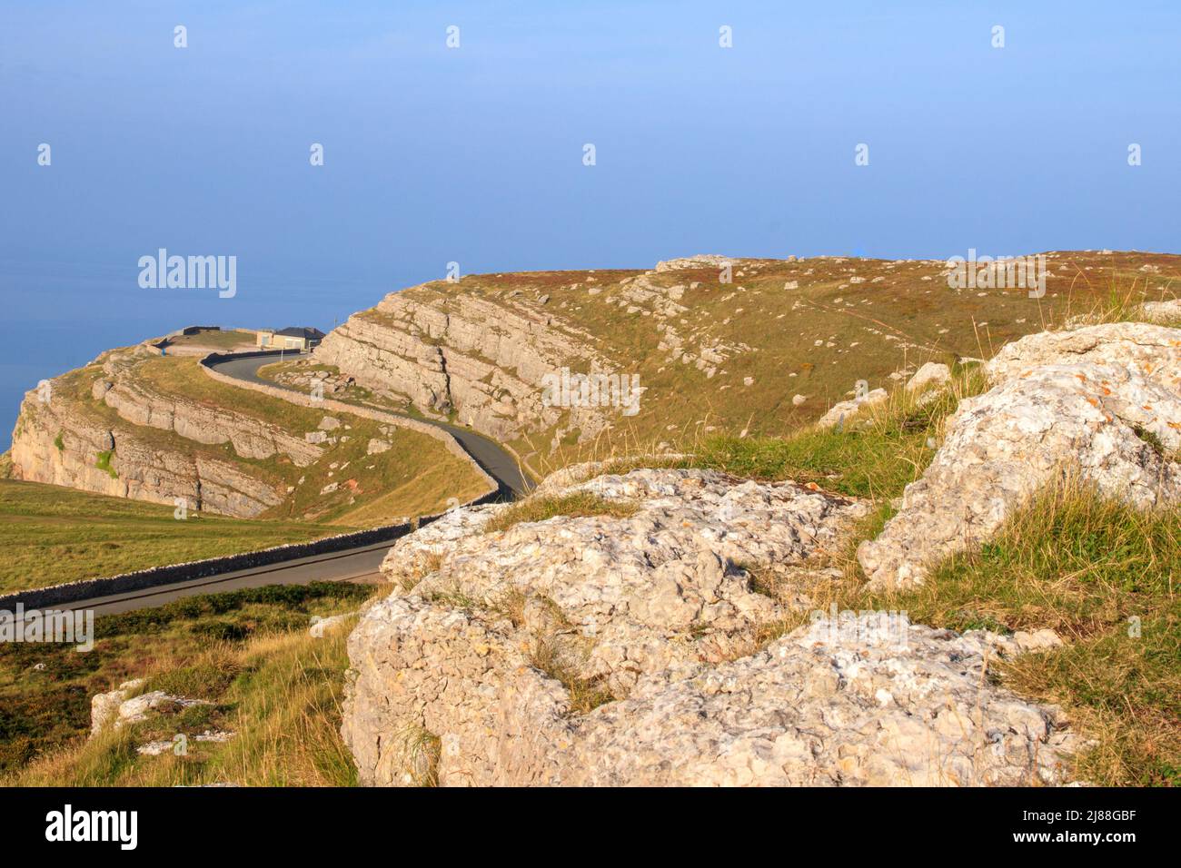 The Great Orme (Welsh: Y Gogarth) is a limestone headland on the north ...