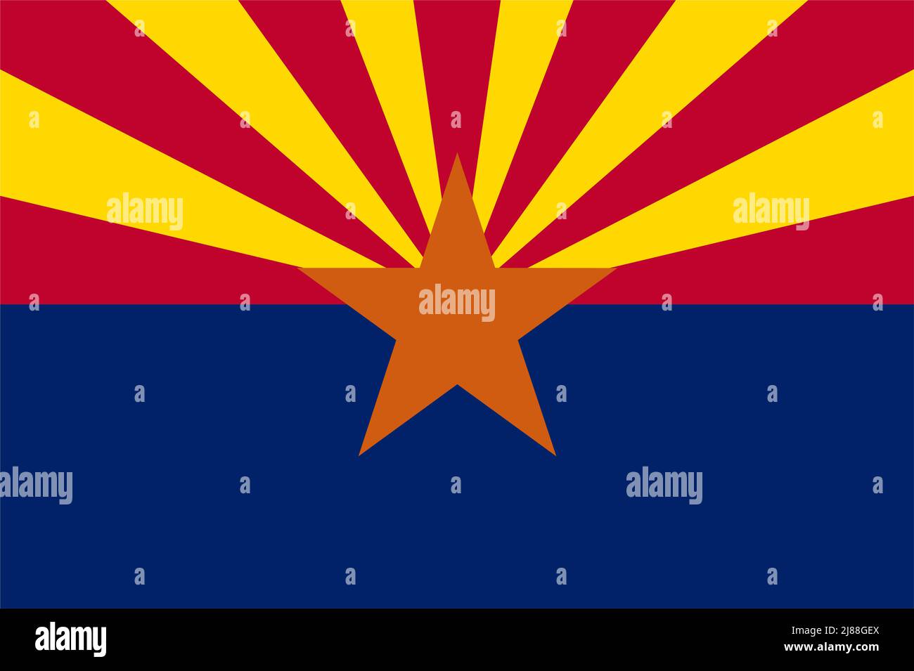 Arizona official flag icon,usa graphic design banner symbol vector ...