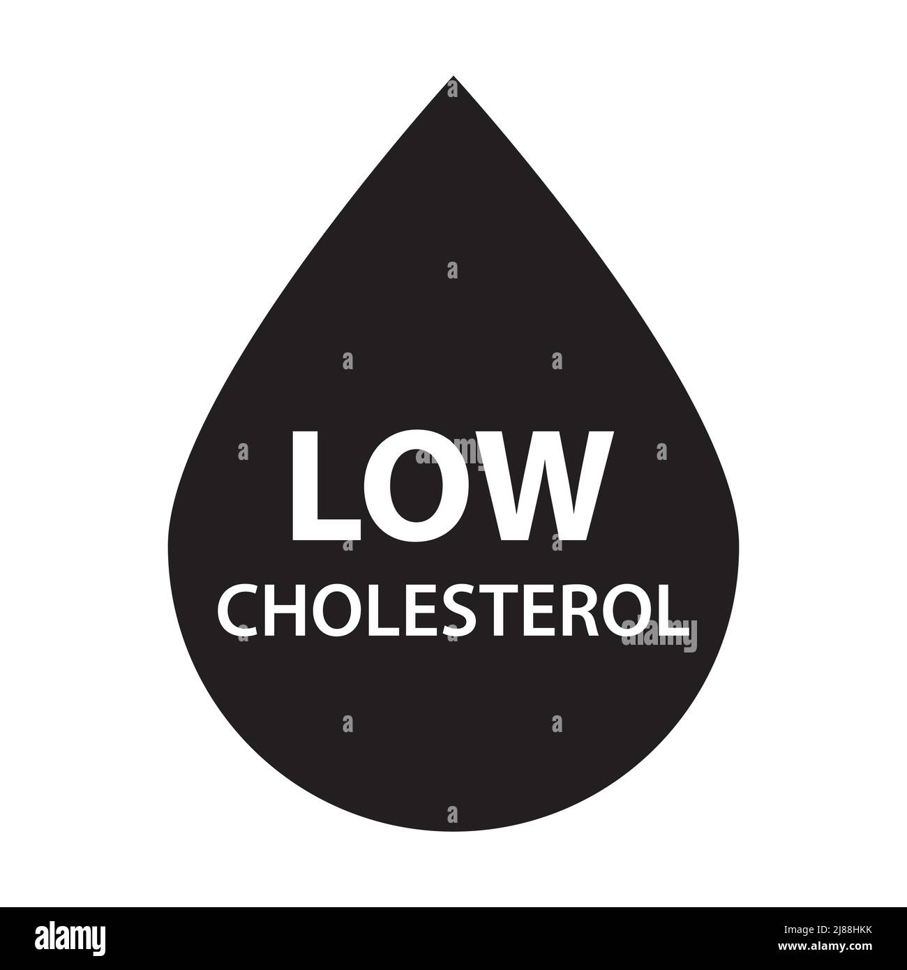 Low cholesterol icon vector heart care cardiology sign dietary low-cal ...