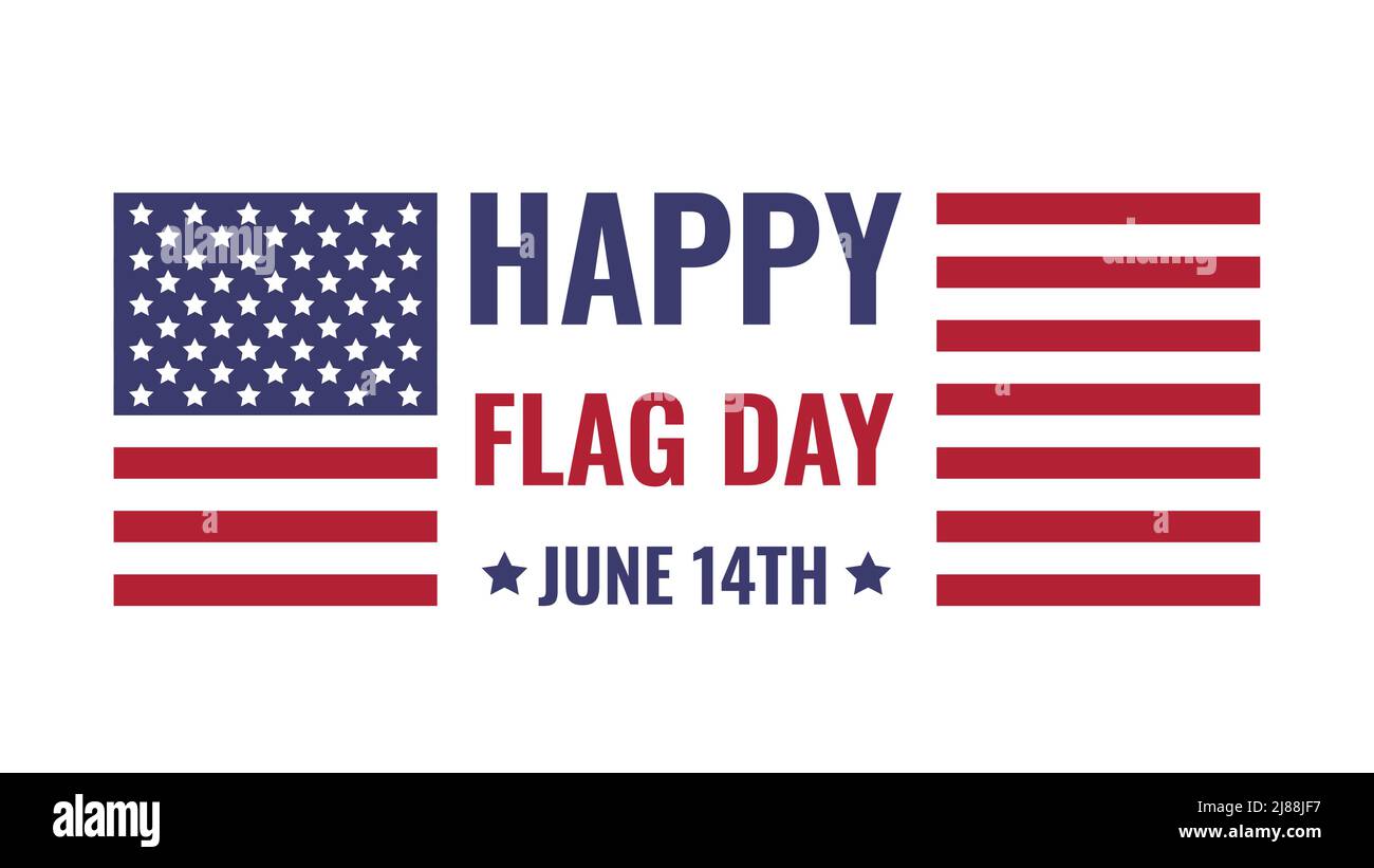 United States of America Flag Day banner. Easy to edit vector template ...
