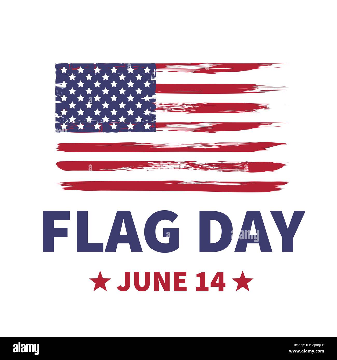 United States of America Flag Day banner. Easy to edit vector template ...