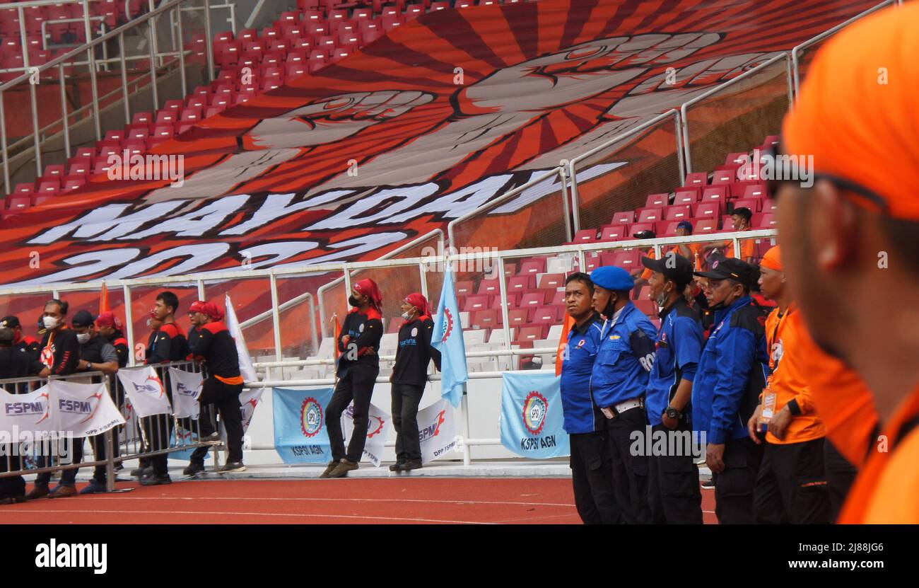 Jakarta, Indonesia. 14th May, 2022. The Mayday fiesta of the Labor ...
