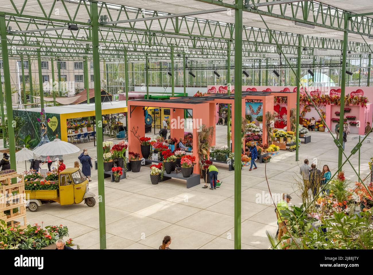 Almere, Netherlands, May 2022. A greenhouse with experimental ...