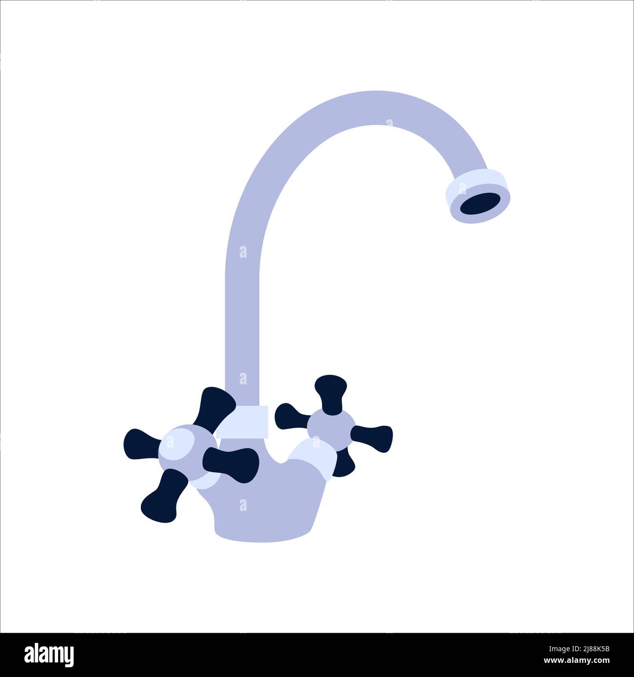 Kitchen water tap vector illustration Stock Vector Image & Art - Alamy