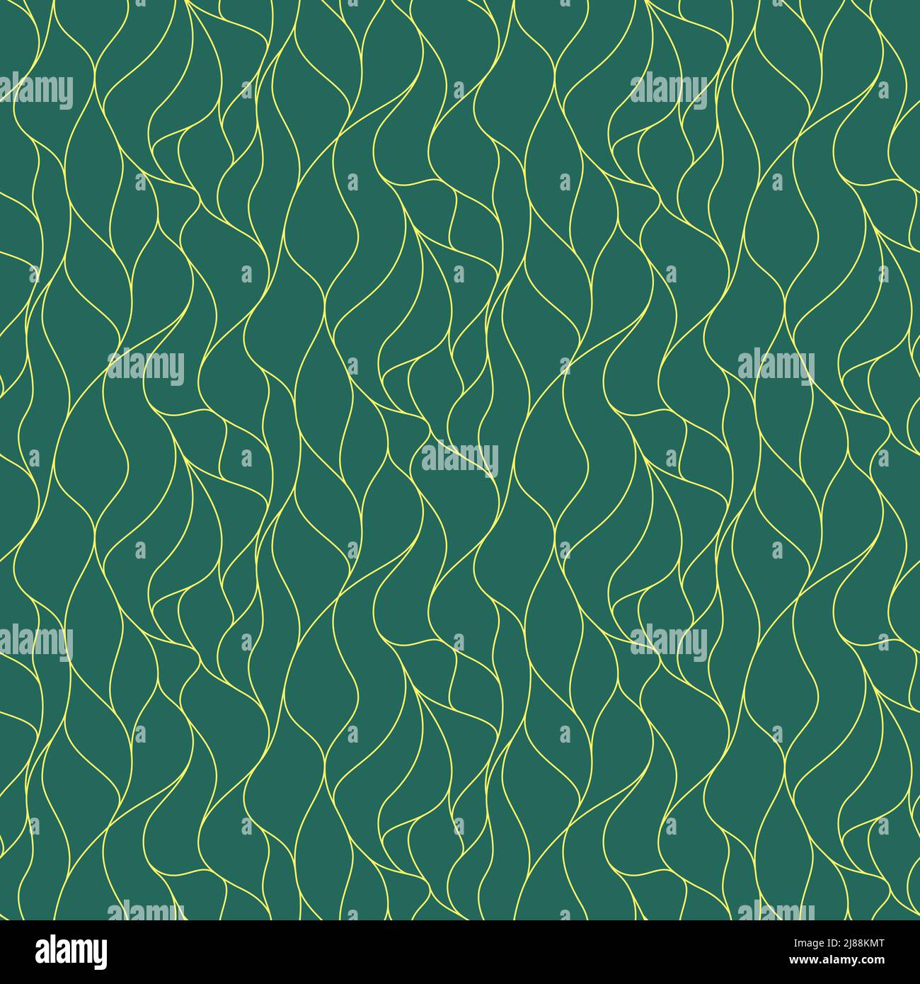 Wave jade golden line seamless pattern vector illustration. Geometric ...